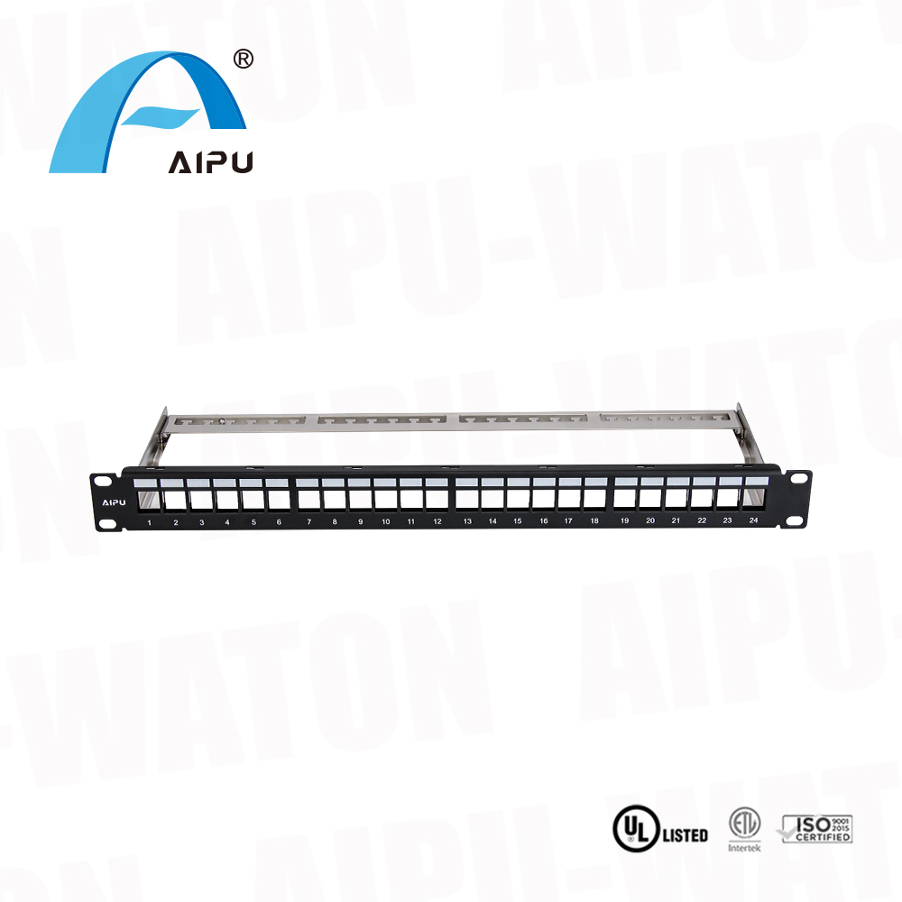 High Quality 1u 24 Port RJ45 Patch Panel Shielded Cat5e CAT6 CAT6A ...